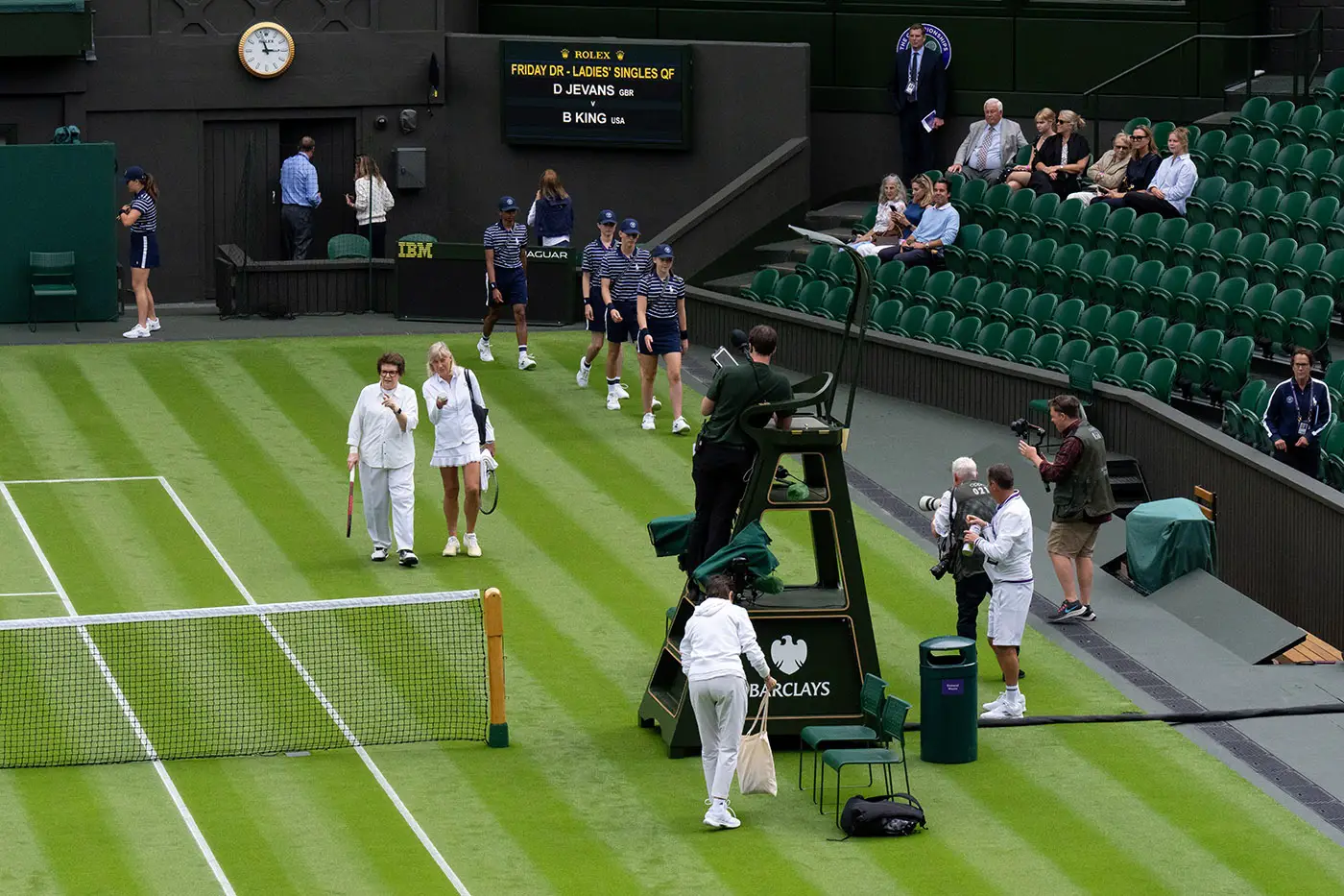 Wimbledon 2023 : Le logo Barclays sur la chaise des arbitres - Sport ...